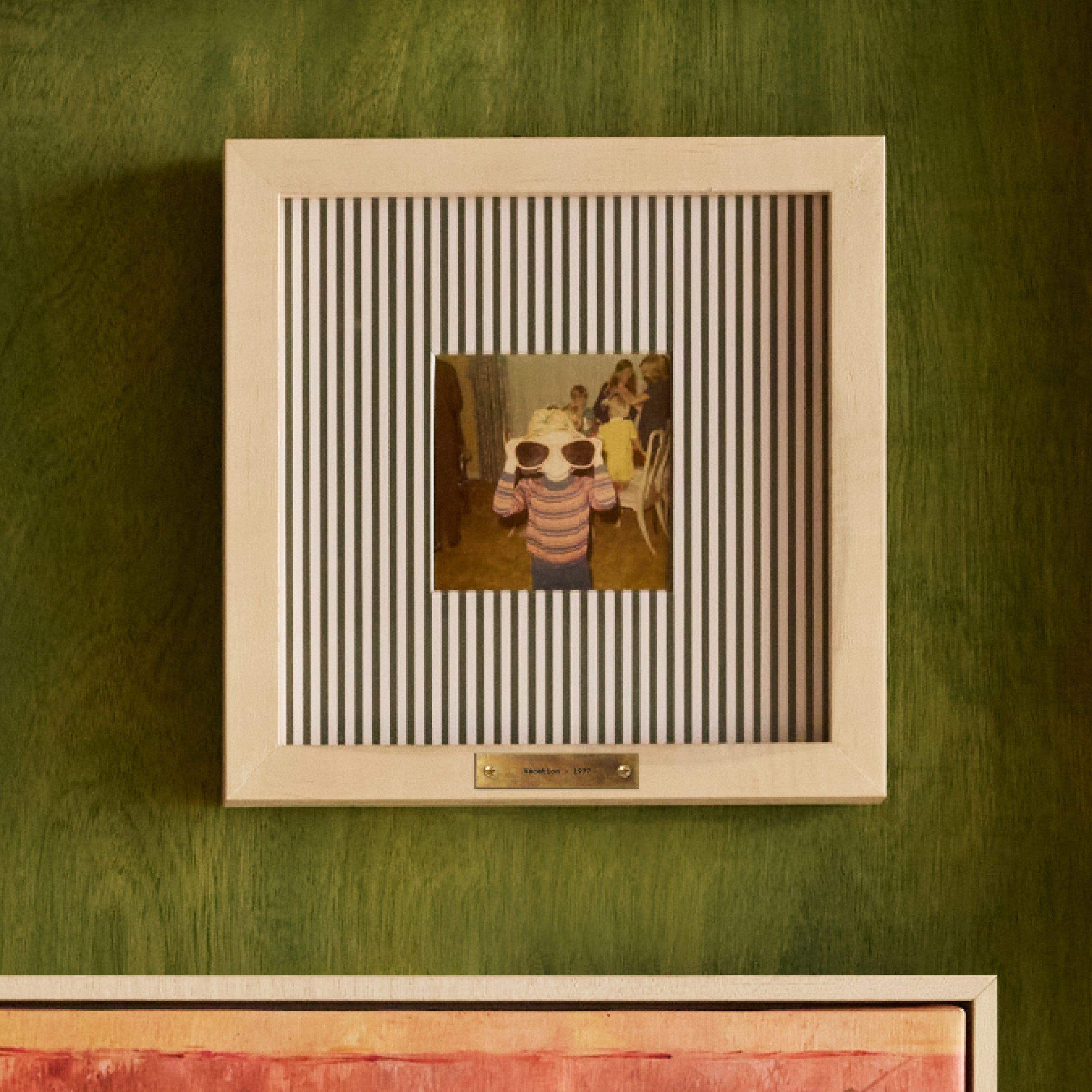 Bleached Maple Gallery with Striped Mat – Framebridge