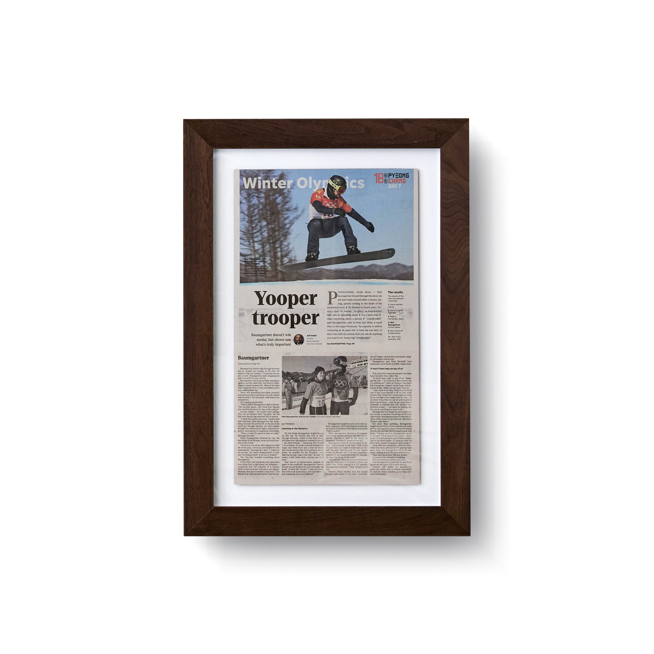 Walnut Wide with a Float Mount – Framebridge