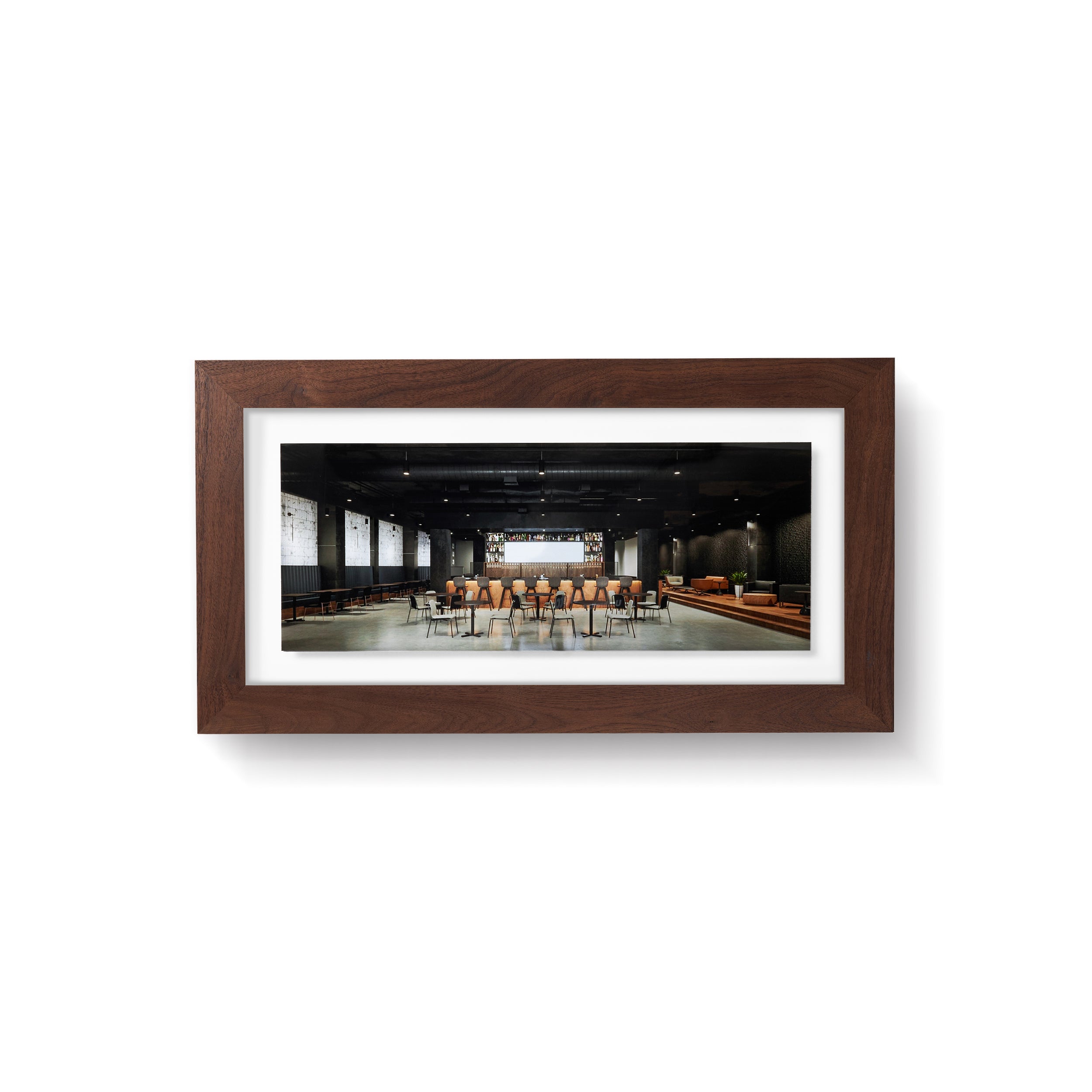 Walnut Wide with a Float Mount – Framebridge