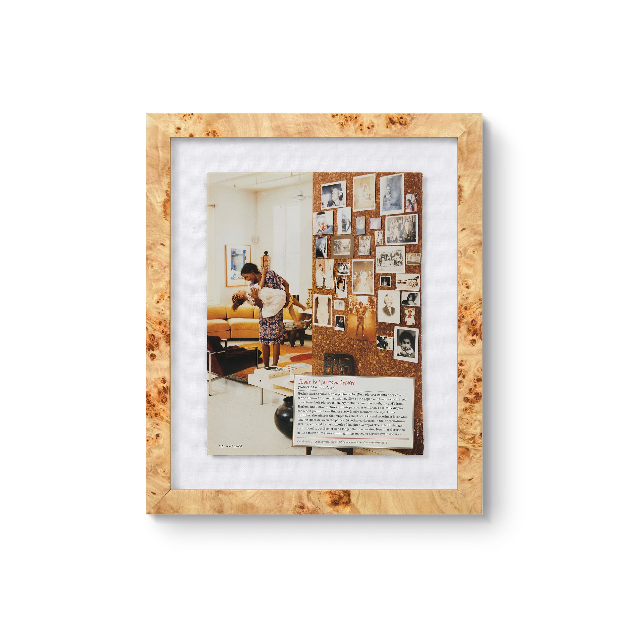 Giza with a Linen Mat and Float Mount – Framebridge