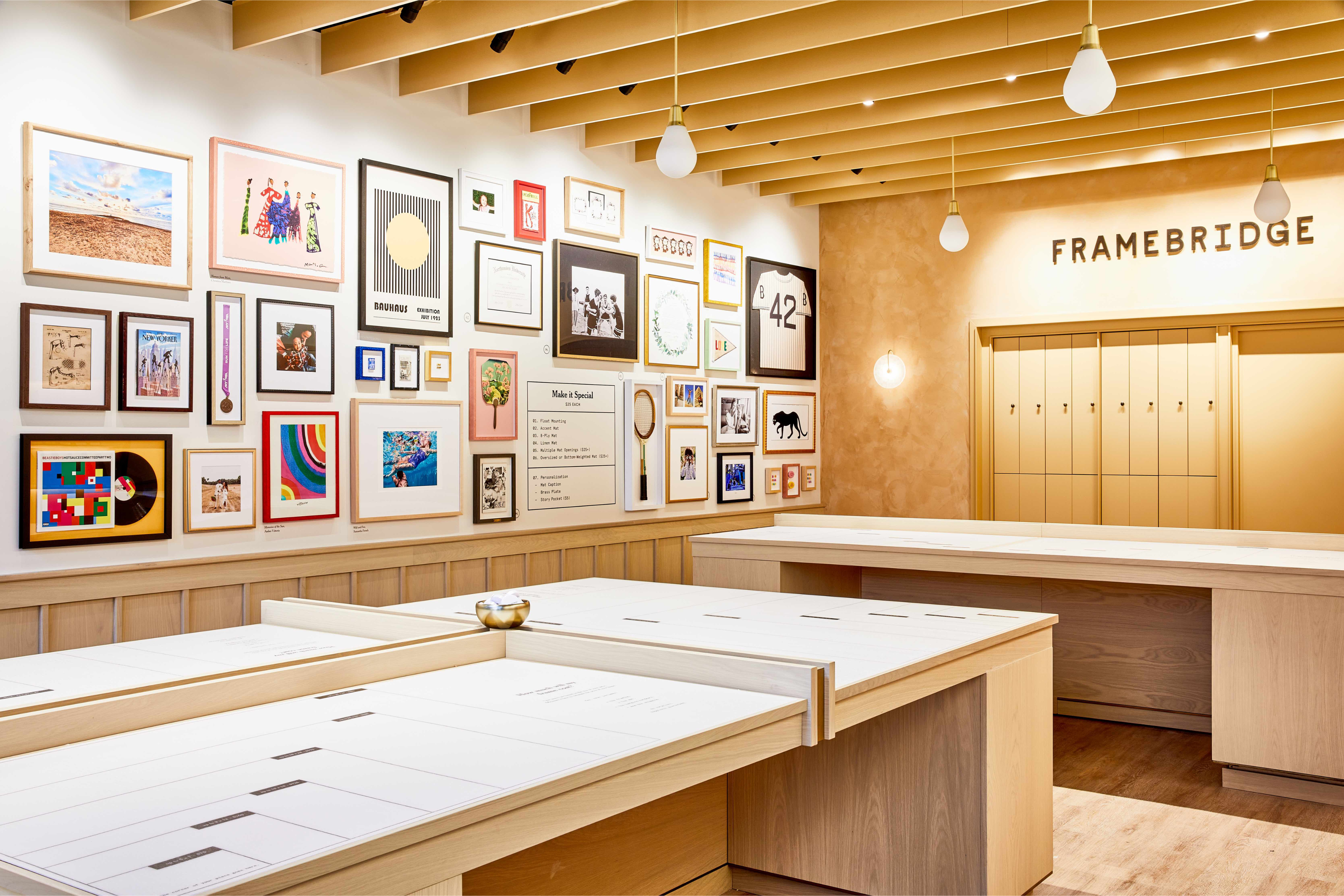 Framebridge Custom Framing Store Park Slope Brooklyn NY Curated Frames Design Services