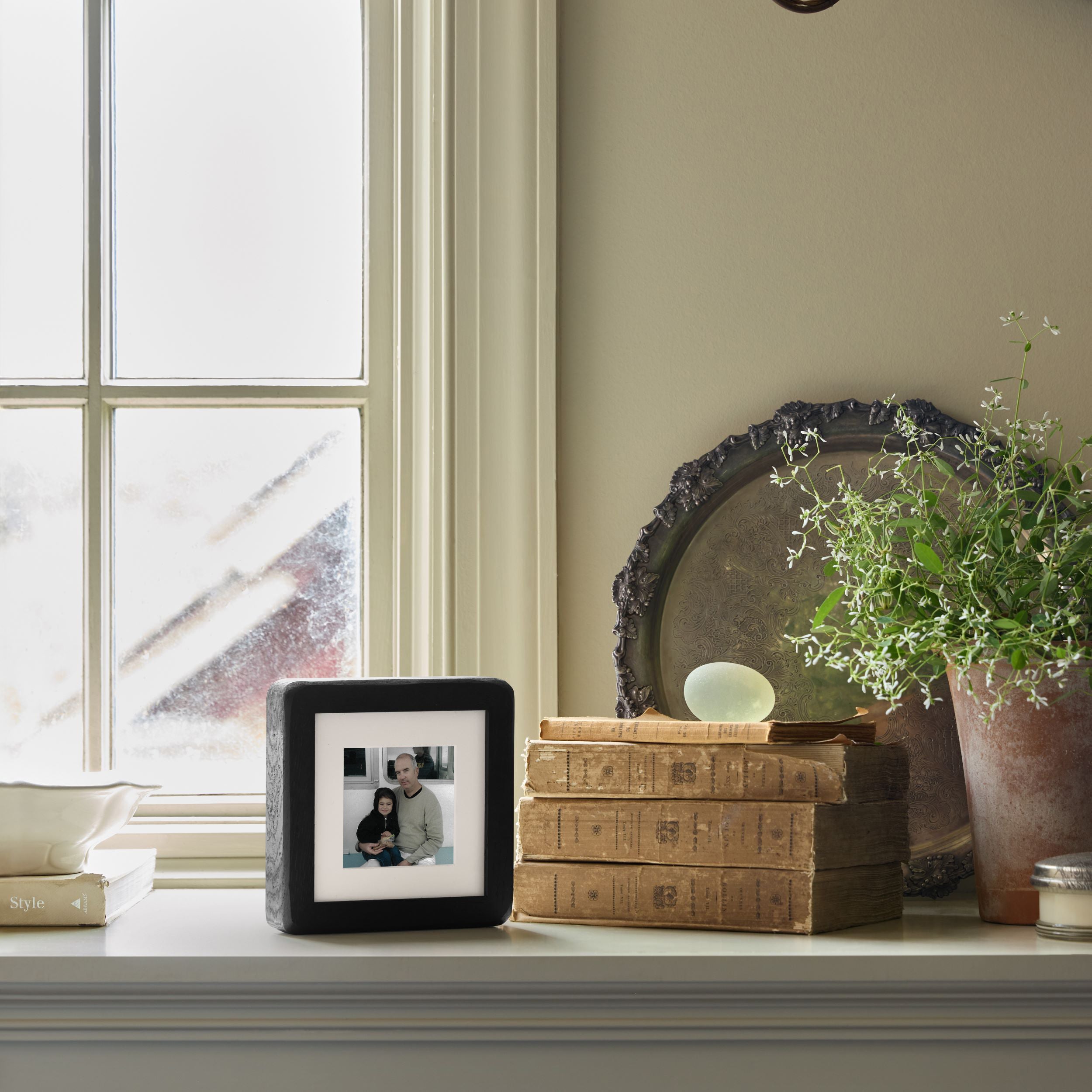 Solid Oak Square Tabletop Frame – Black – Framebridge